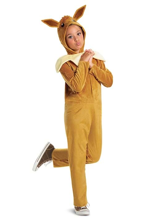 Pokémon Eevee Hooded Jumpsuit Kid's Classic Costume | Nintendo Costumes